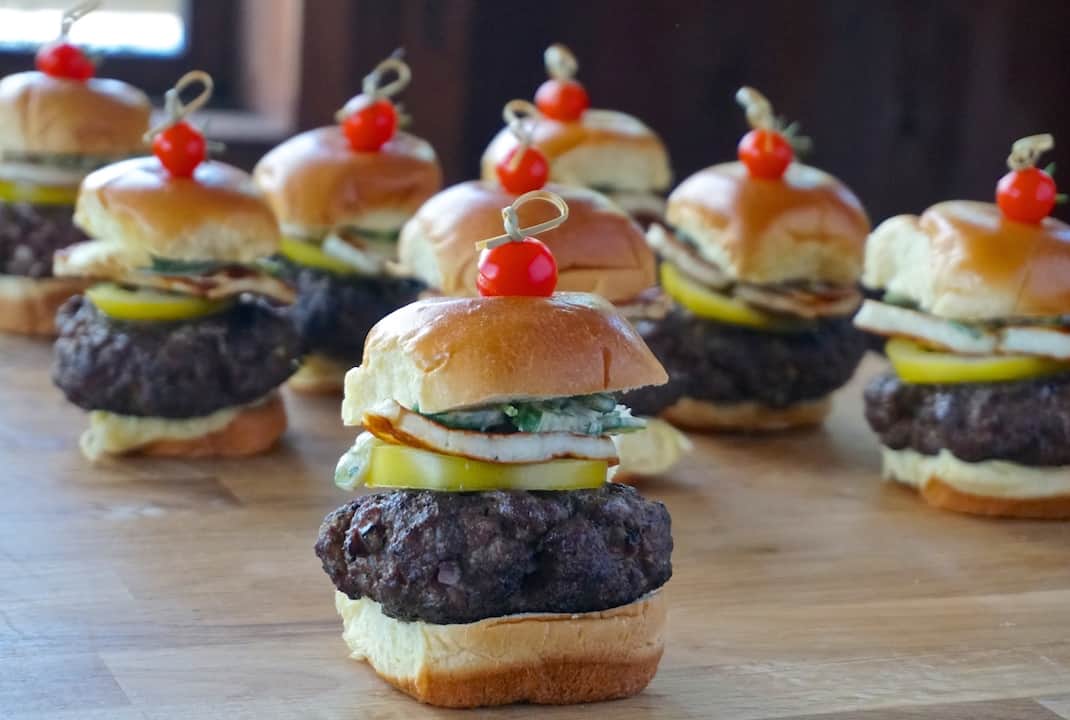 Mini Lamb Burgers - Weekend at the Cottage