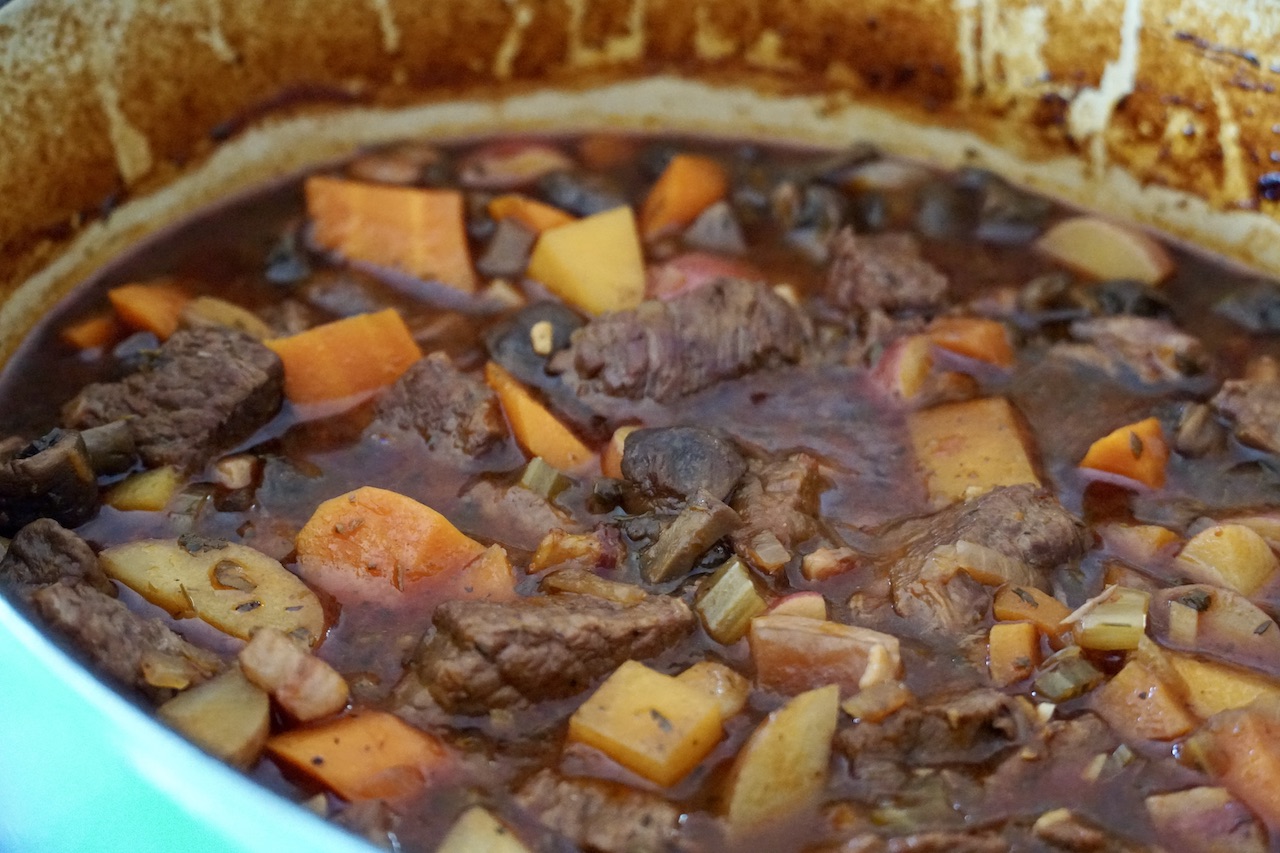Hearty Beef-Vegetable Stew - Weekend at the Cottage