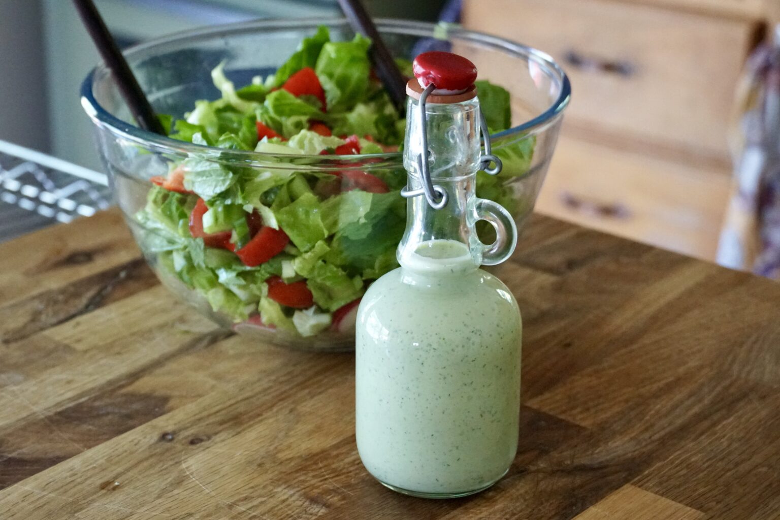 Green Goddess Salad Dressing - Weekend at the Cottage