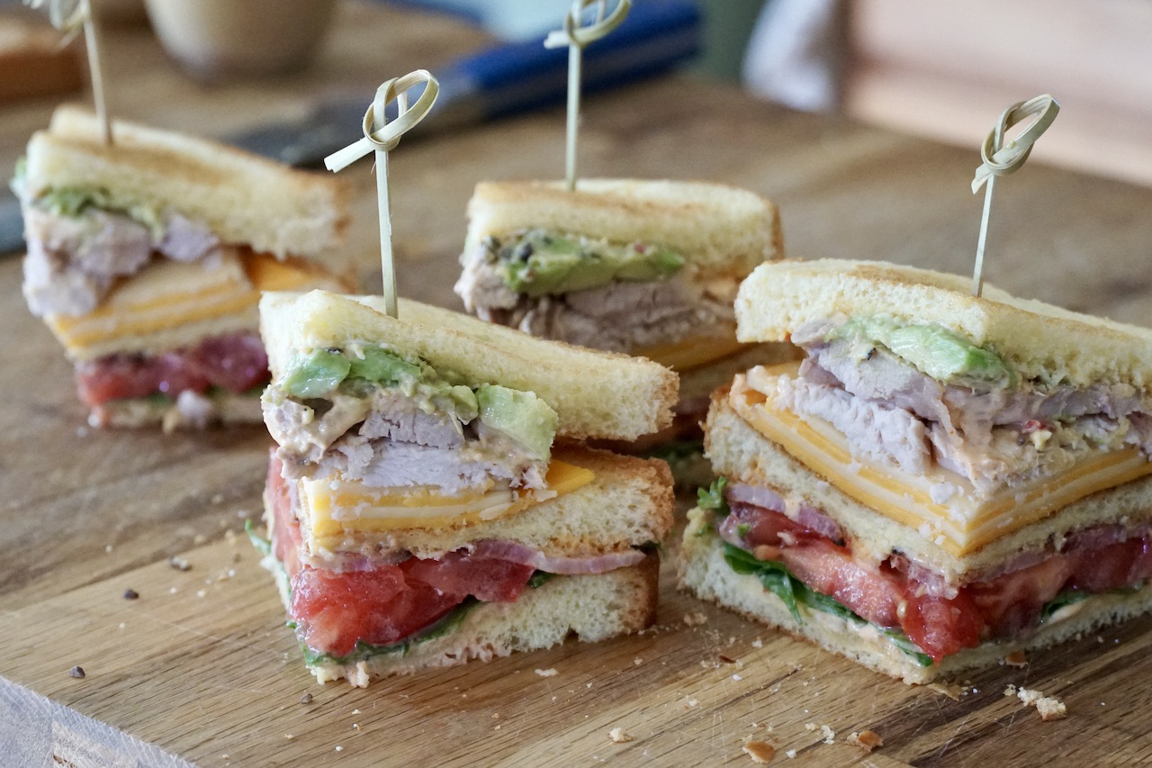 The Ultimate Turkey Club Sandwich - Lunch! Dinner! Parties!