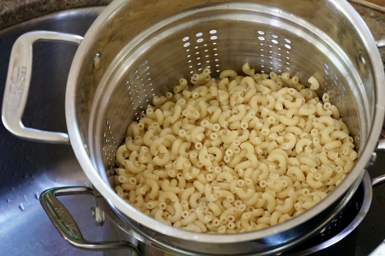 Spicy Macaroni Salad - Weekend at the Cottage